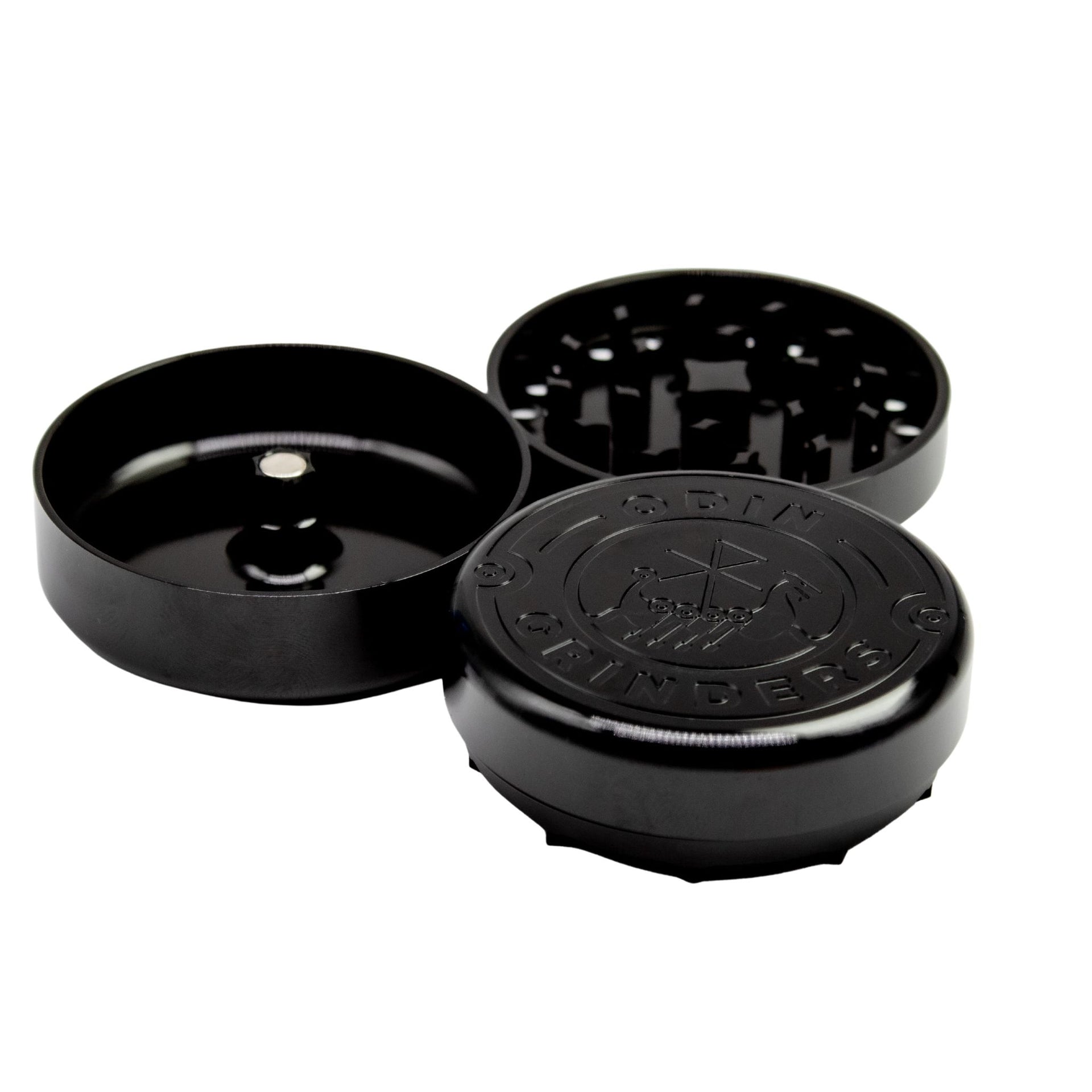Obsidian Black Odin Threadless Grinder – Odin Grinders