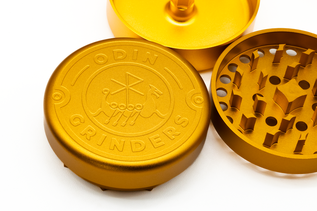 Gold Odin Threadless Grinder – Odin Grinders