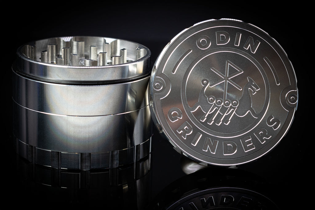 Draken Stainless Steel Grinder Engraved Logo – Odin Grinders